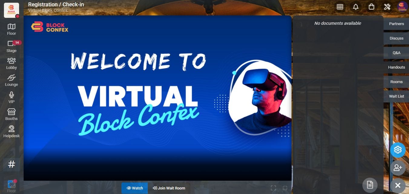 Virtual Block Confex - FLOOR - Virtual Platform for Events & Business ...